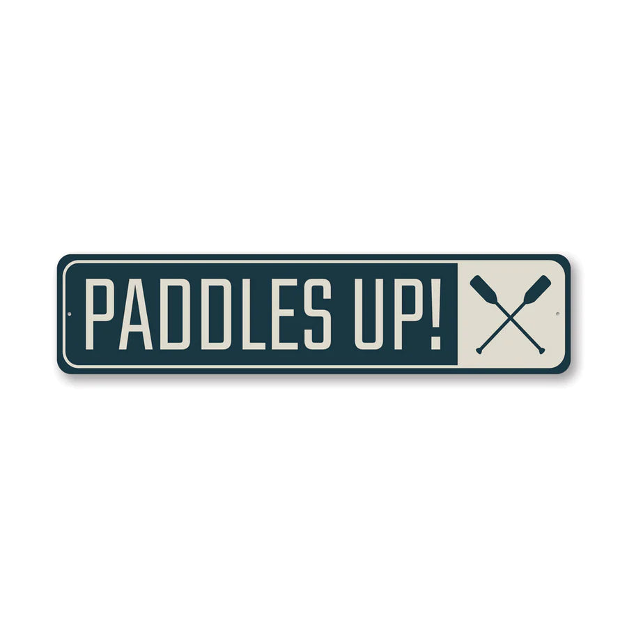 "Paddles Up Canoe" Sign | Madison's Niche
