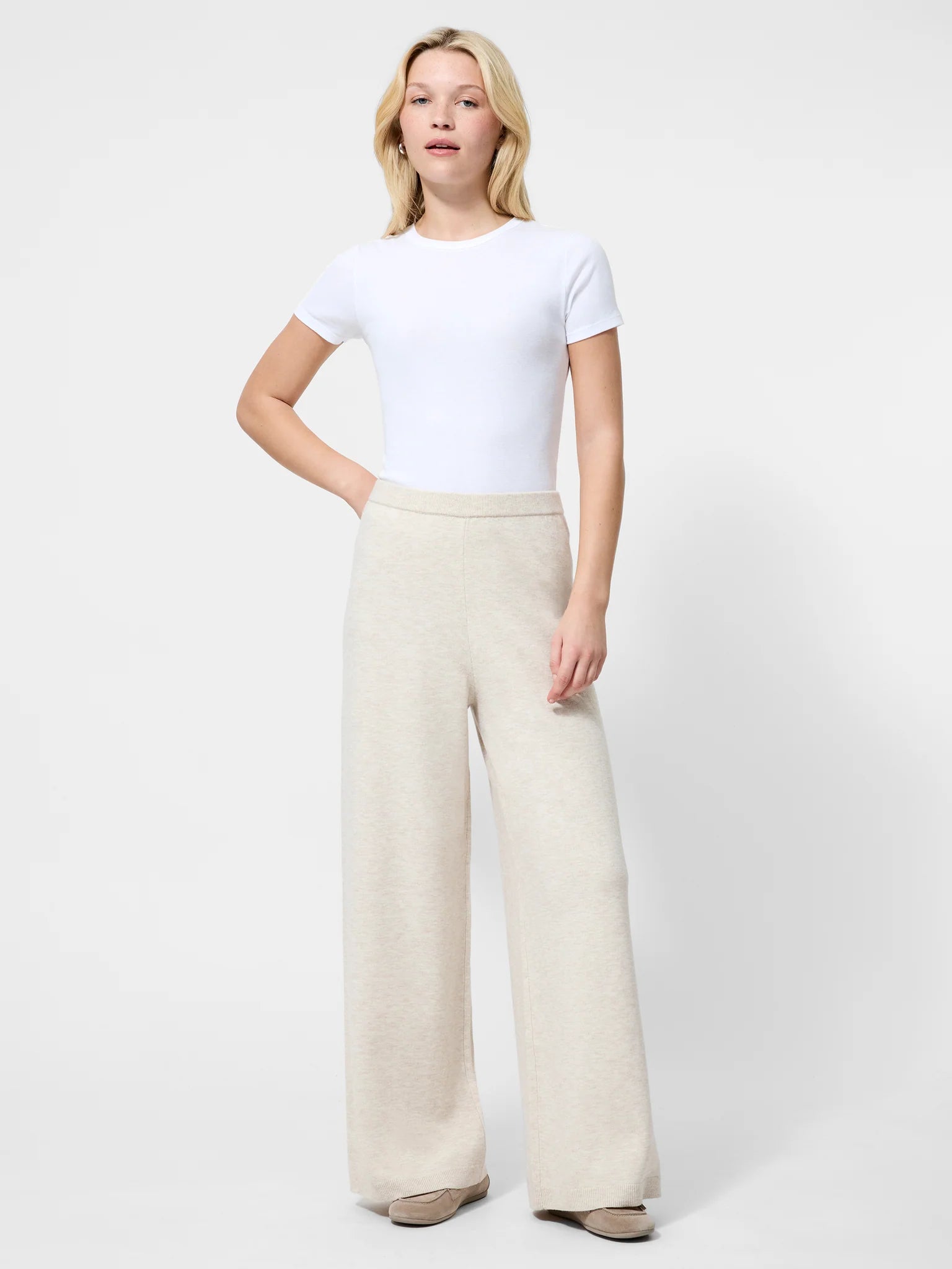 Marley Knit Wide Leg Pant | Madison's Niche