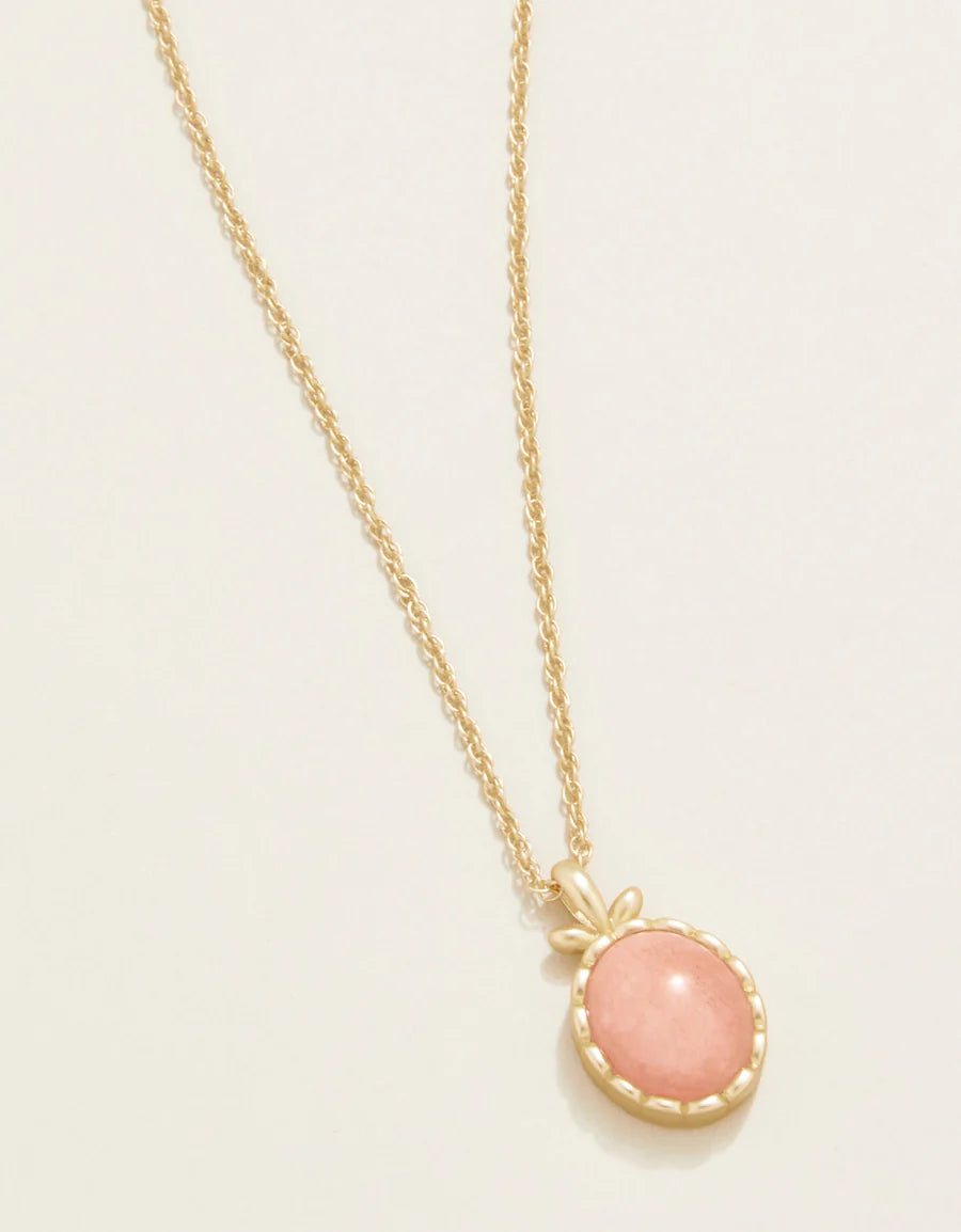 Pink Nara Oval Necklace | Madison'...