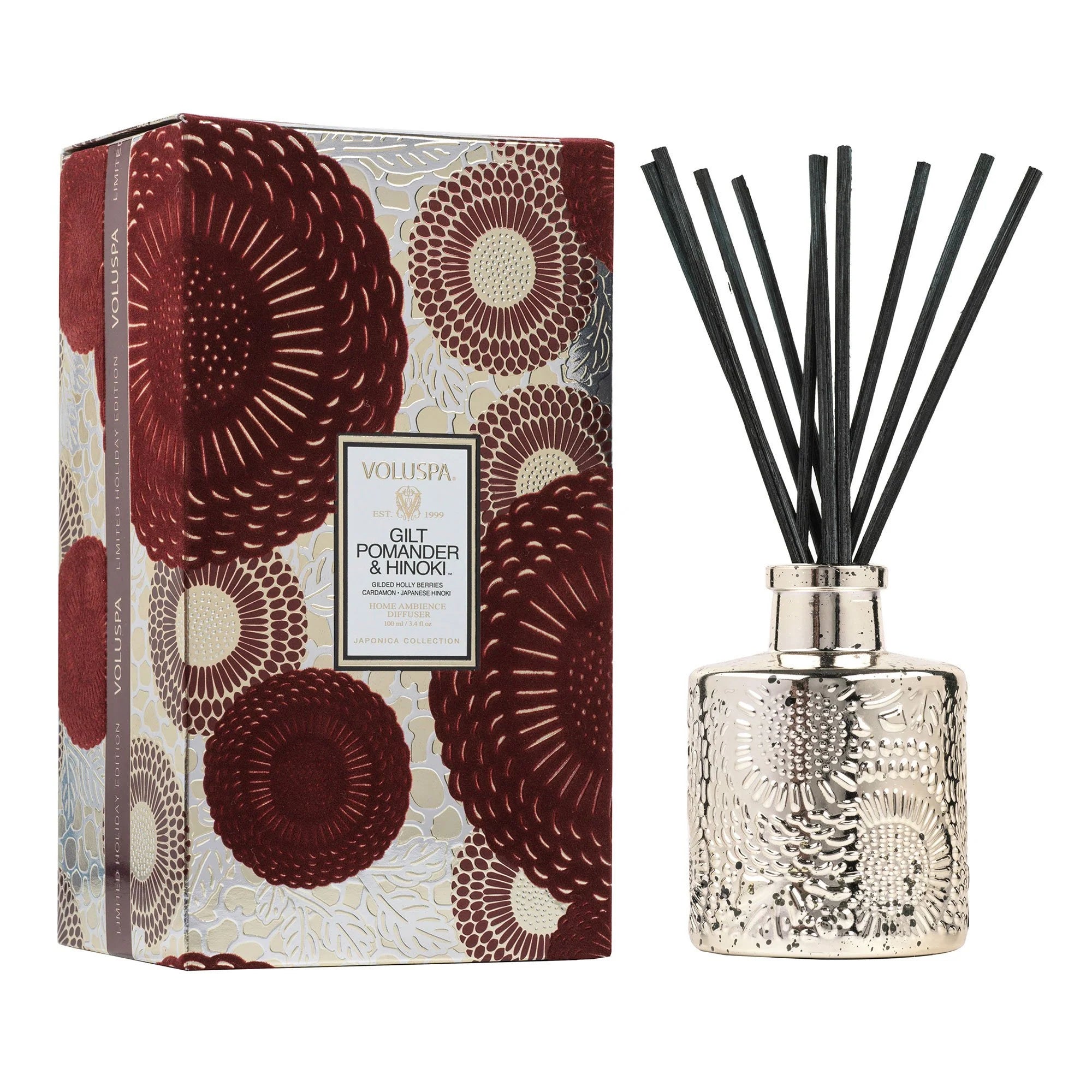 Gilt Pomander & Hinoki Diffuser | Madison's Niche – Madison's Niche