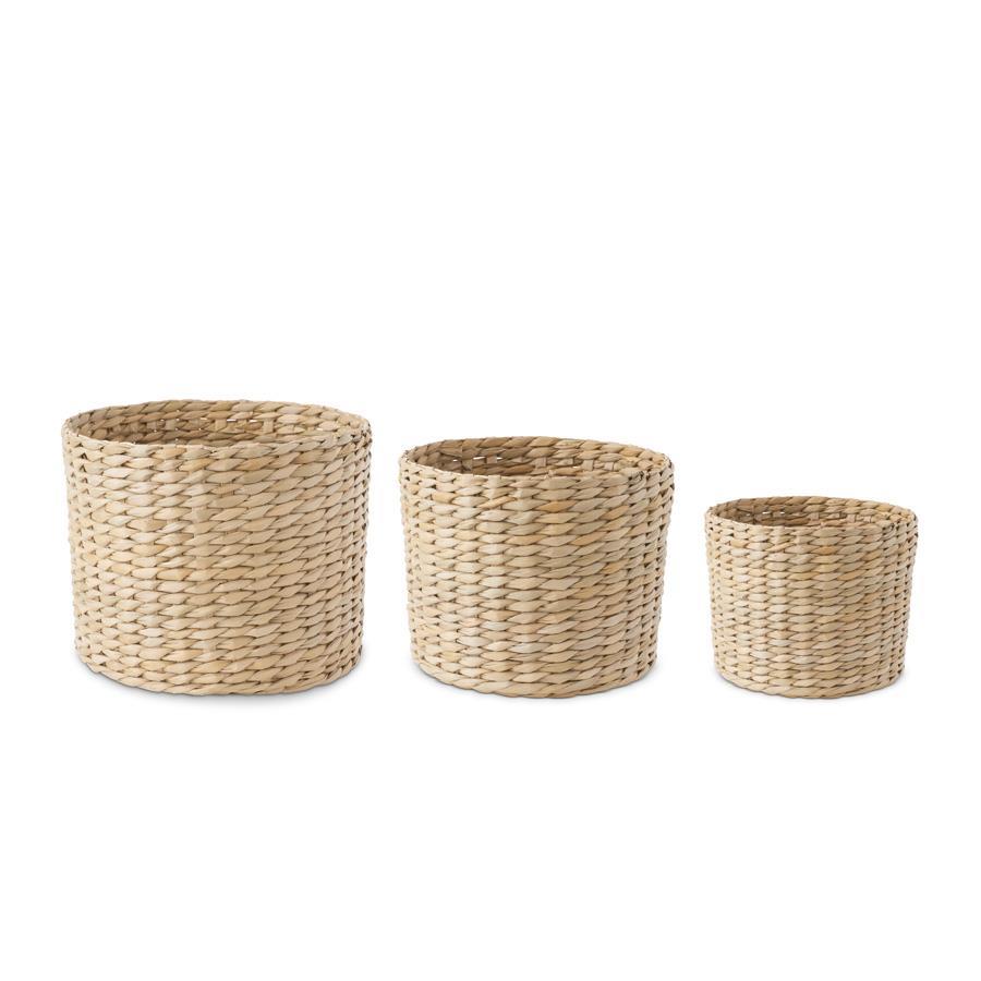 Round Woven Wheat Baskets | Madison's Niche
