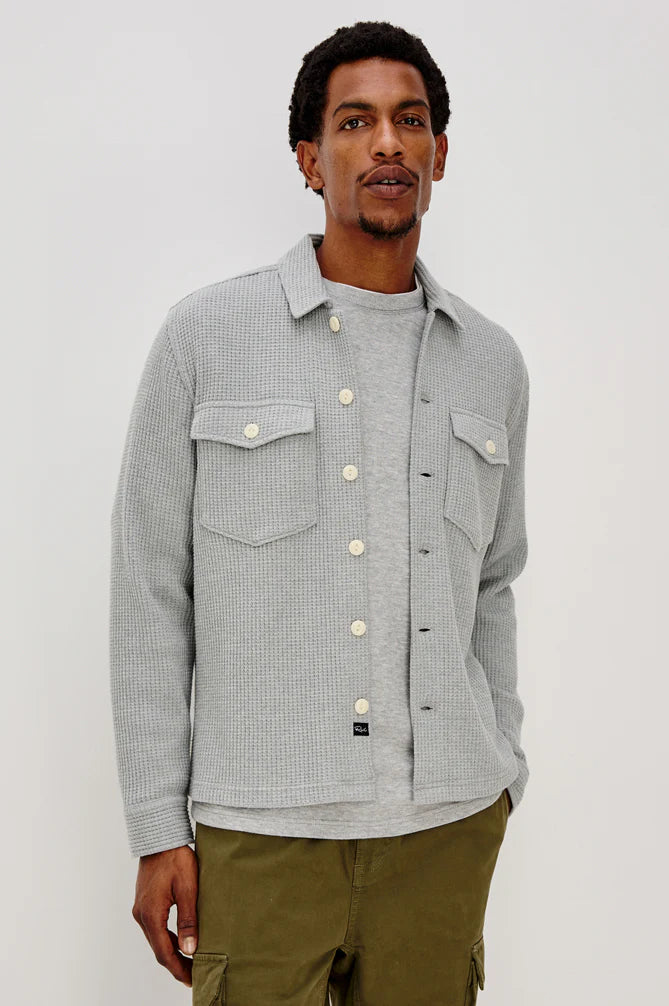 Wells Overshirt in Heather Grey | Mad...
