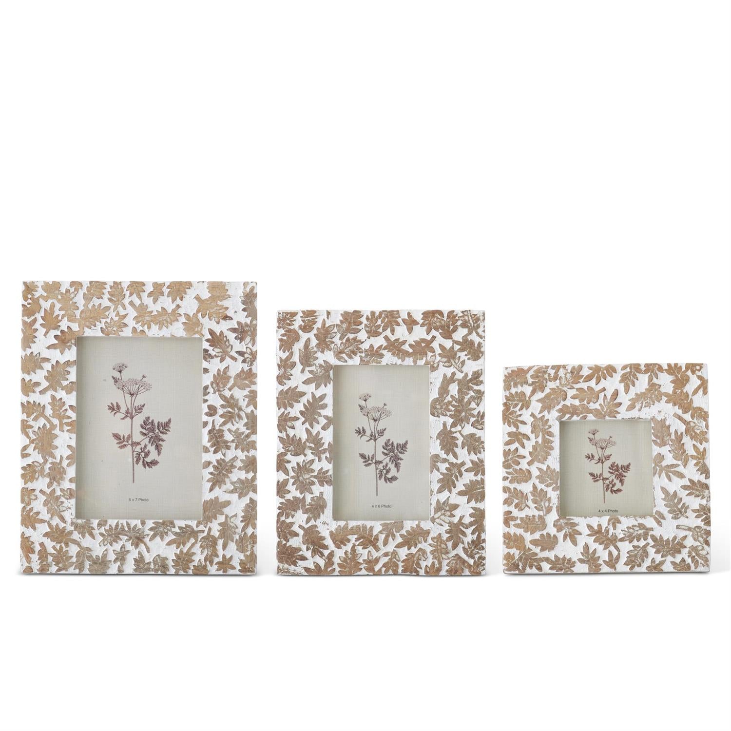 White & Tan Floral Frames | Madison&...