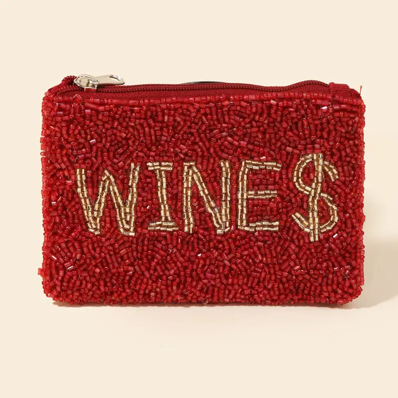 Wine $ Coin Purse | Madison's Niche