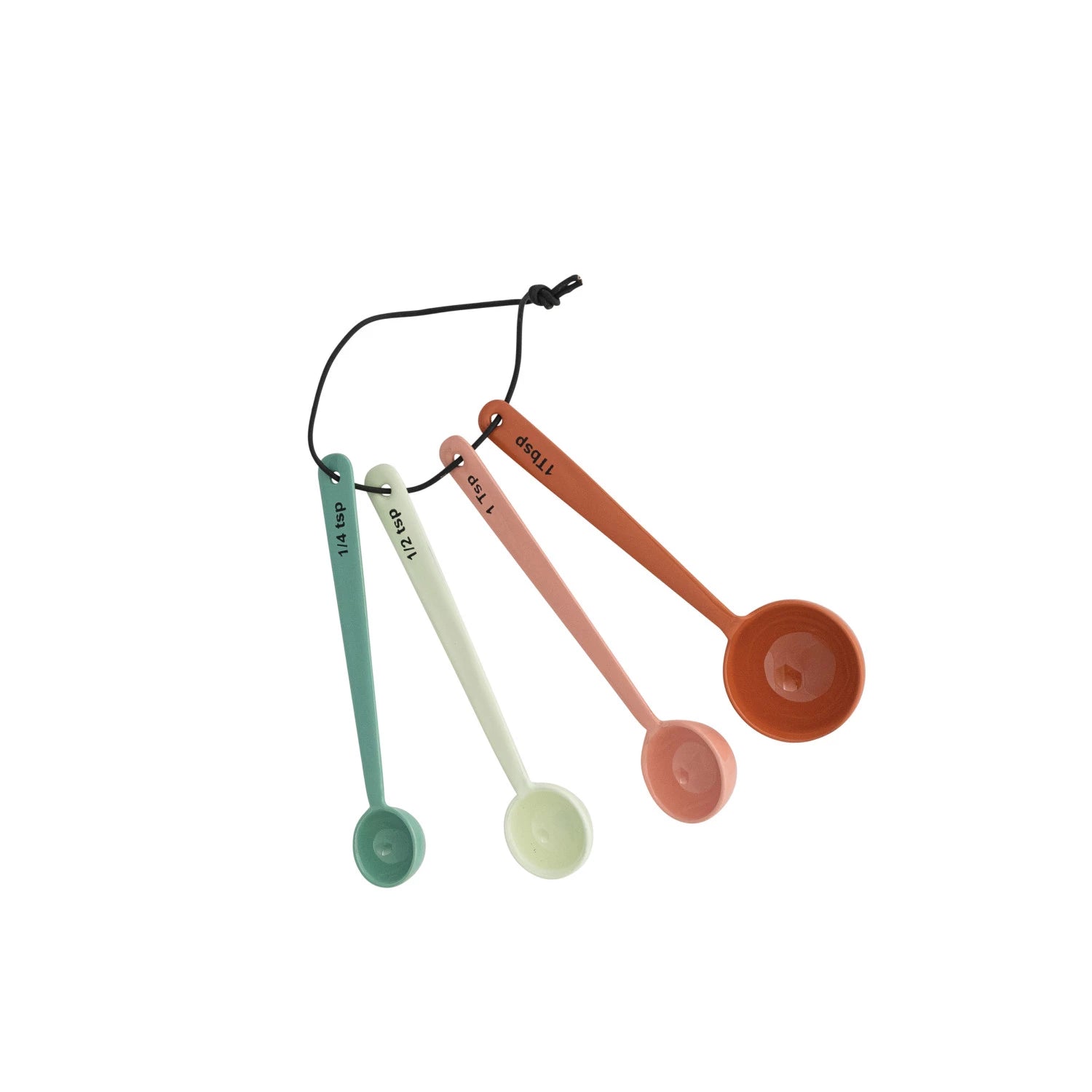 Set of 4 Enamel Measuring Spoons | Madison's Niche