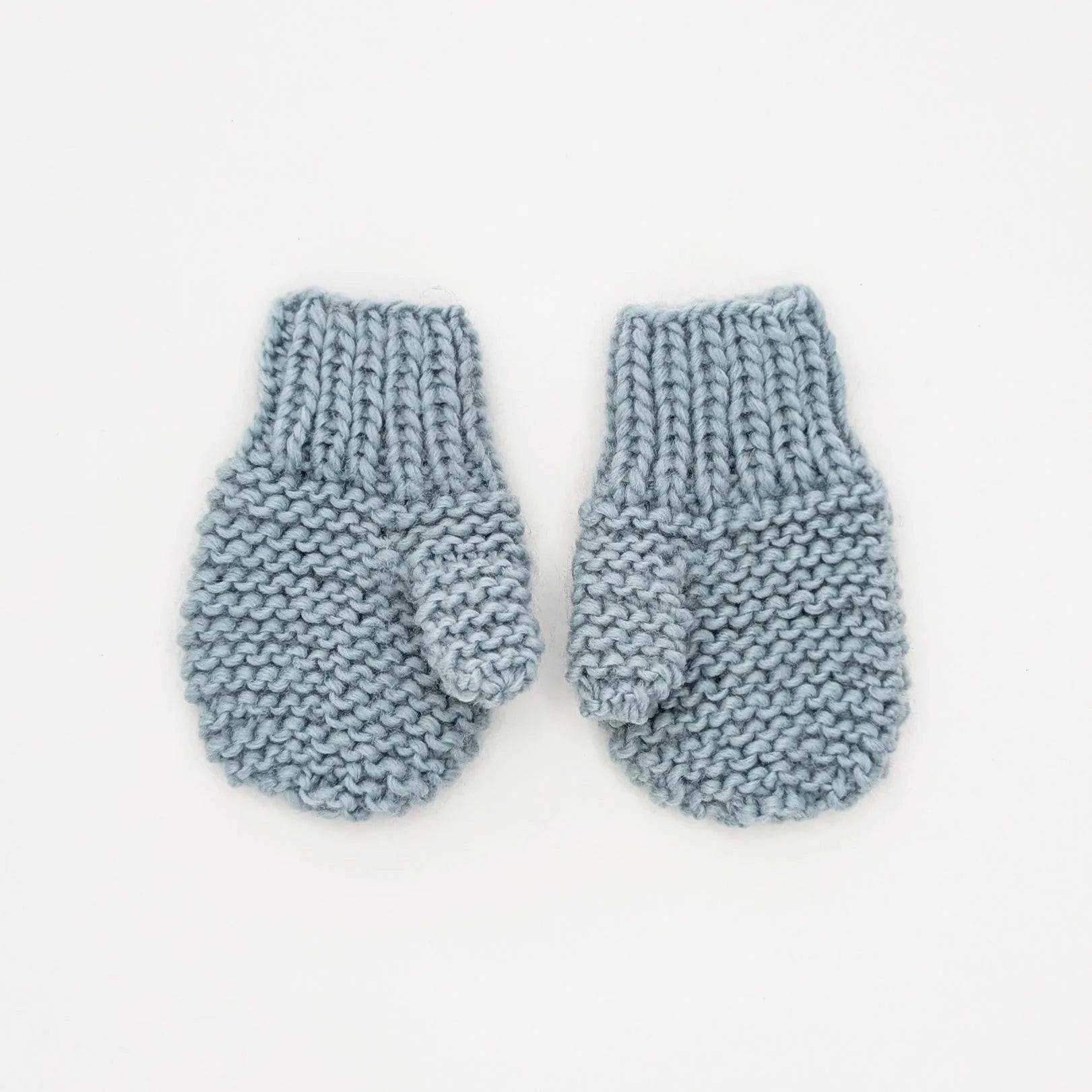 Garter Stitch Mitten Surf Blue | Madi...