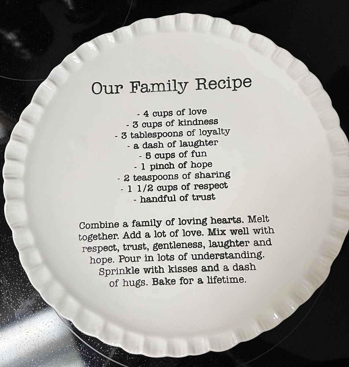 Family Recipe Plate | Madison's N...