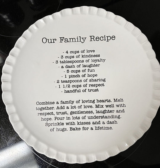 Family Recipe Plate | Madison's Niche