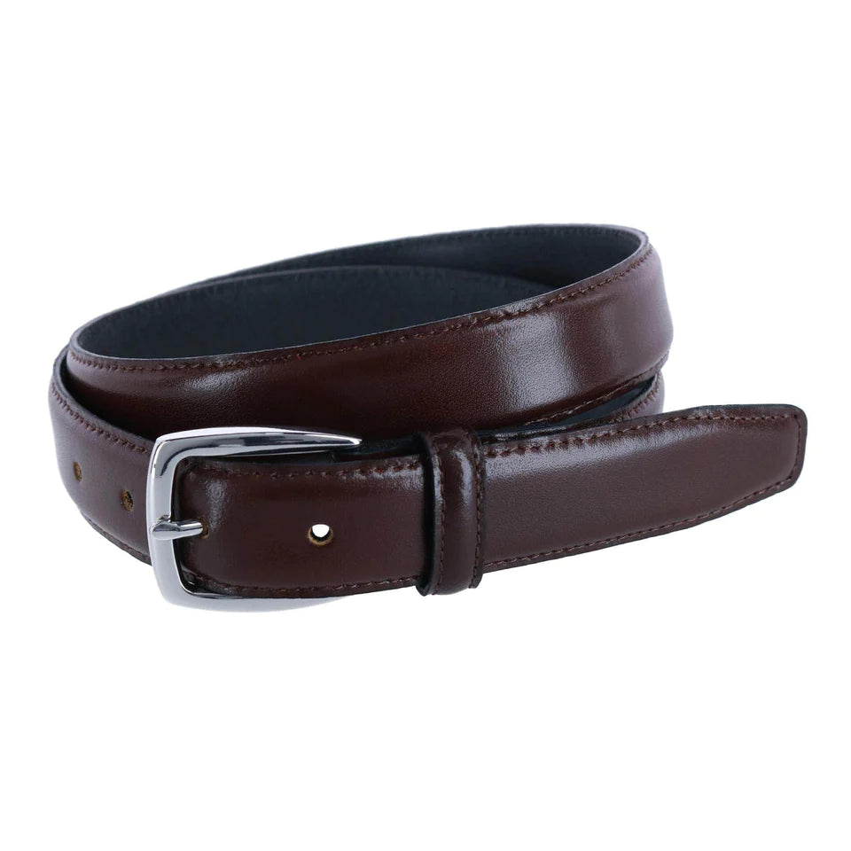 Jameson Dress Belt in Brown | D.K. Brothers – Madison's Niche
